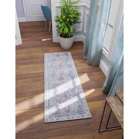 Unique Loom 2' 0 X 6' 1 Sarah Timeless Gray Runner Rug : Target
