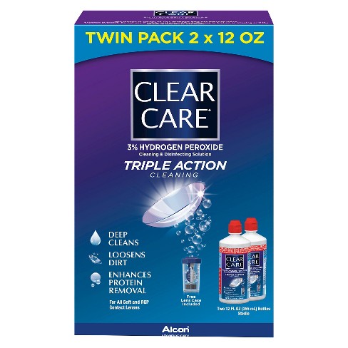 Clear Care Triple Action Cleaning And Disinfecting Solution - Twin Pack ...