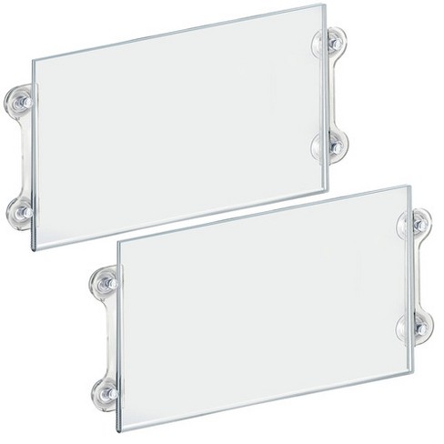 Azar Displays Clear Acrylic Window/door Sign Holder Frame With Suction ...