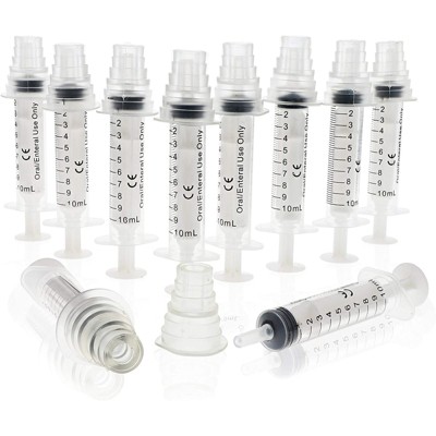Bright Creations 10 Pack Oral Medicine Syringes With Bottle Adapter ...