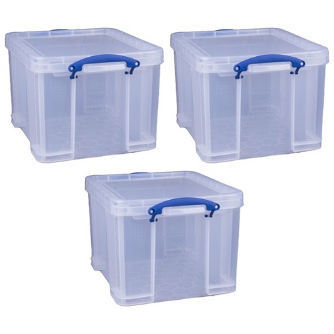 Really Useful Box 32 Liter Plastic Stackable Storage Container W/ Snap ...
