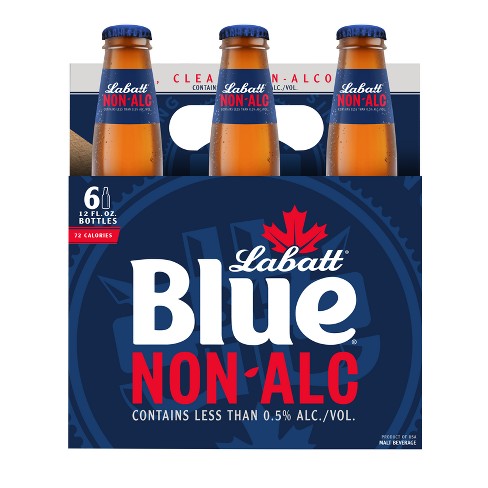Labatt Blue Non Alcoholic Beer - 6pk/12 Fl Oz Bottles : Target