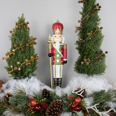 Northlight 22" Red And Gold Christmas Nutcracker With Scepter : Target