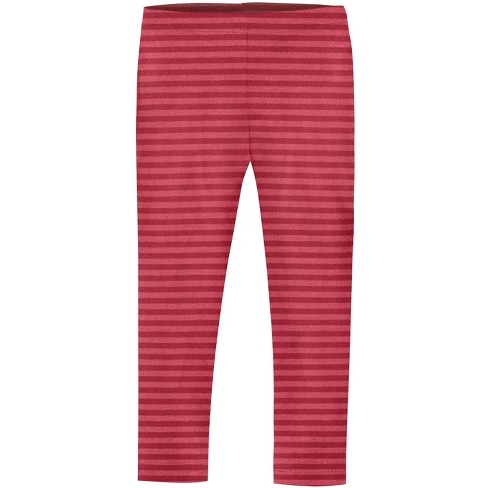 City Threads Usa-made Girls Soft Stripe Leggings | Red - 7y : Target