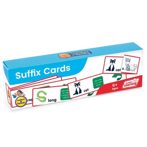 Junior Learning: Suffix Flash Cards, Grade 1 : Target