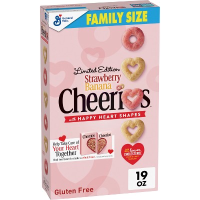 Cheerios Strawberry Banana Family Size Cereal - 19 Oz : Target