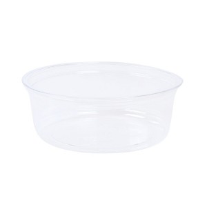 Inno-Pak 8 oz Round Deli Container Recycled Plastic Unprinted - Pack of ...