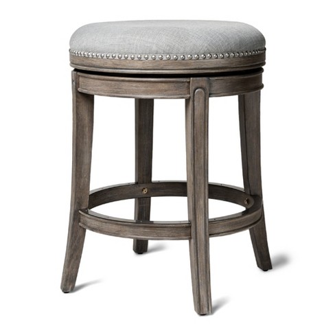 Maven Lane Alexander Backless Counter Stool In Reclaimed Oak Finish W ...