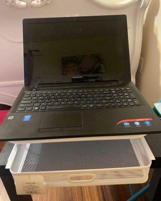 Mesh Monitor Stand With Drawer White - Brightroom™ : Target