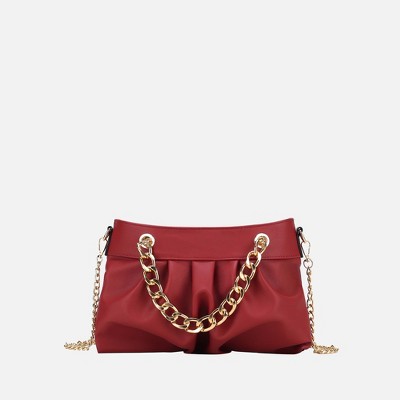Shoulder Bag Ruched Chain Minimalist, Marvila | MKF Collection by Mia K ...