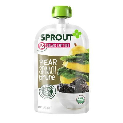Sprout Baby Food Pouch 3.5oz Pear Spinach Prune – Target Inventory ...