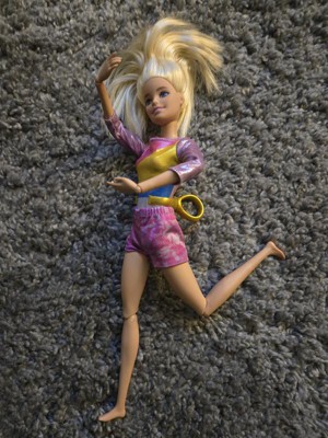 Barbie Gymnastics Playset With Blonde Fashion Doll, Balance Beam, 10 ...