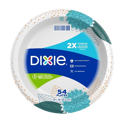 Dixie Everyday 10 1/16" Paper Plates - 54ct : Target