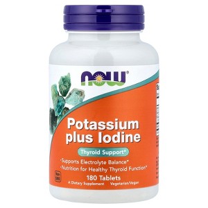NOW Foods Potassium Plus Iodine, 180 Tablets : Target