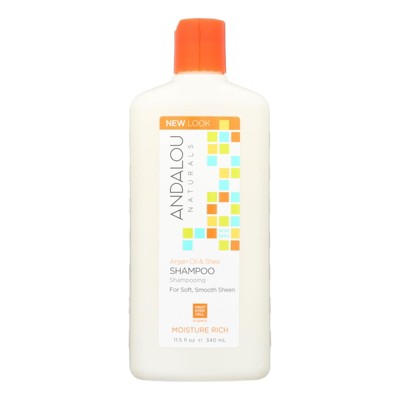 Andalou Naturals Argan Oil And Shea Moisture Rich Shampoo - 11.5 Oz ...