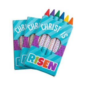 Fun Express Colorful He Lives Jumbo Crayons - 72 Pc. for Easter ...