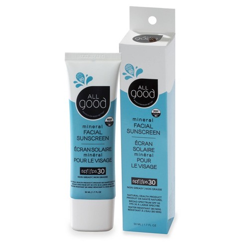 All Good Mineral Facial Sunscreen Lotion - Spf 30 - 1.7 Fl Oz : Target