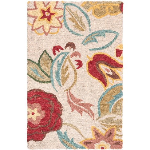 Blossom Blm671 Hand Hooked Accent Rug - Beige/multi - 2'6"x4 ...