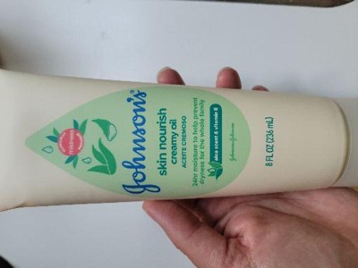 Johnson's Baby Creamy Body Oil With Aloe & Vitamin E For Delicate Skin ...