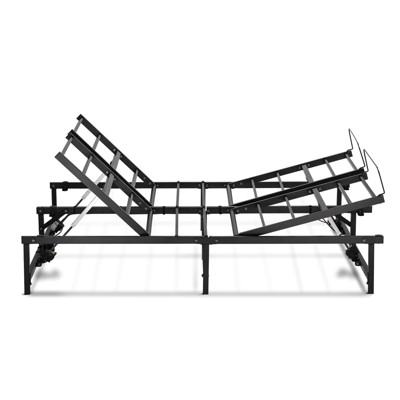 Comhoma Adjustable Metal Bed Frame Queen size Head and Foot Incline Remote Control