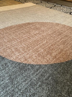 7'x10' Abstract Geometric Area Rug Brown/dark Brown - Threshold™ : Target