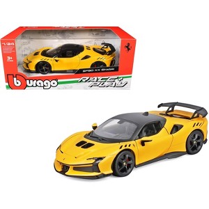 Ferrari SF90 XX Stradale Yellow with Black Top "Race and Play" Series 1 ...