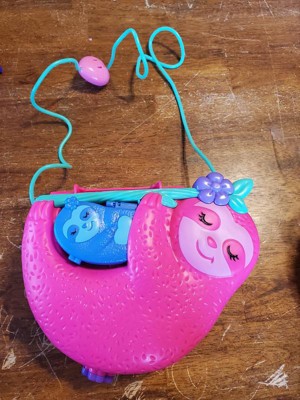 Polly Pocket Dolls And Playset, Travel Toys, Sloth Family 2-in-1 Purse ...