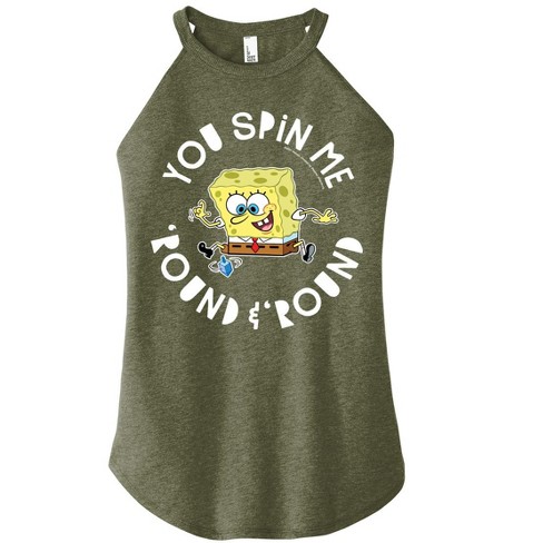 Women's Spongebob Squarepants You Spin Me Round And Round Graphic High ...