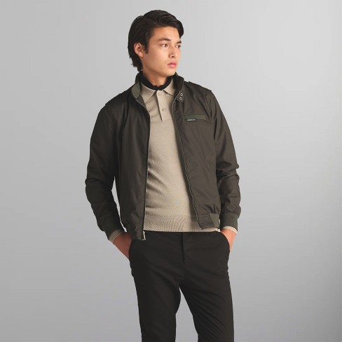 Members Only Men's Original Iconic Racer Jacket - Dark Green - 5x-large ...