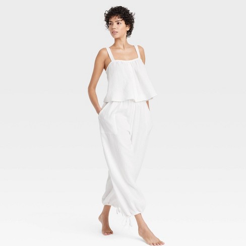 Women's Cotton Gauze Tank Top - Colsie™ White S : Target