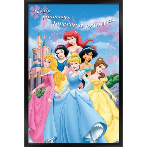 Trends International Disney Princess - Castle Framed Wall Poster Prints ...