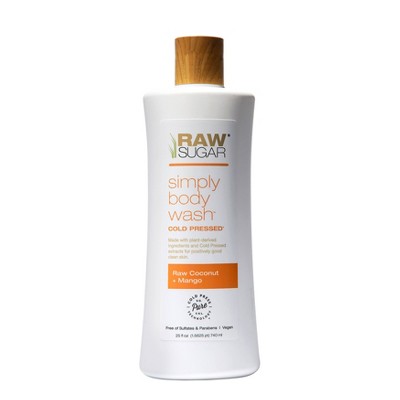 Raw Sugar Men's Body Wash Charcoal + Bamboo - 25 Fl Oz : Target