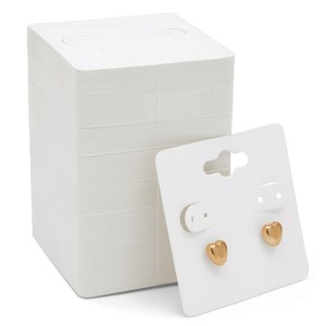 Earring Cards 200 pack Hanging Earring Card Holder Paper Jewelry Display Cards For Earrings Ear Studs White 2 X 2 Inches Target