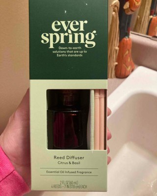 Liquid Reed Diffuser - Citrus & Basil - 2 Fl Oz - Everspring™ : Target
