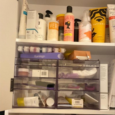 4 Drawer Stackable Countertop Organizer Clear - Brightroom™ : Target