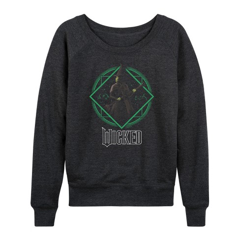 Women's Wicked Elphaba Wicked Witch Circle Lightweight French Terry ...