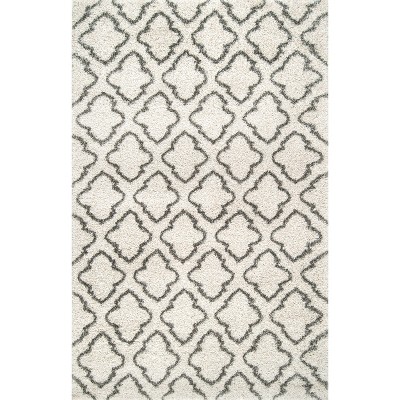 Nuloom Glendora Hand Woven Chevron Area Rug 8x10, Ivory : Target