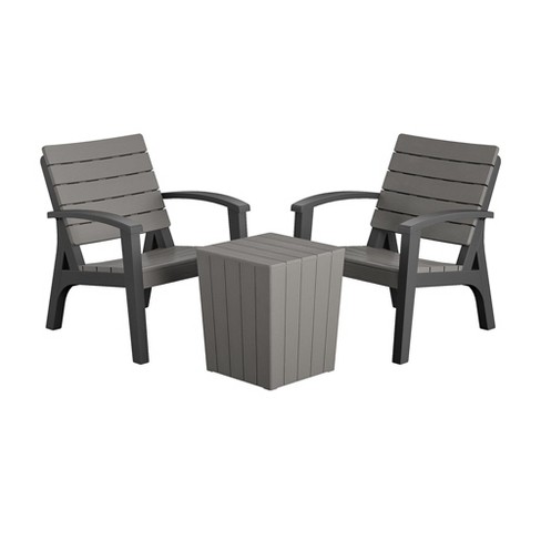 Cosco Jetson 3-piece Conversation Set With Coffee Table And 2 Armchairs ...
