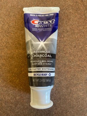 Crest 3d White Advanced Charcoal Teeth Whitening Toothpaste - 3.3 Oz ...