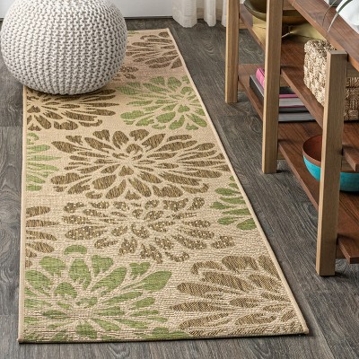 Zinnia Modern Floral Textured Weave Indoor/outdoor Area Rug - Jonathan ...