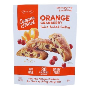 Cooper Street Twice-Baked Cookies, Orange Cranberry - Case of 6 - 5 oz ...