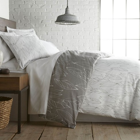 Southshore Fine Living Modern Foliage Reversible 3-piece Soft Duvet ...