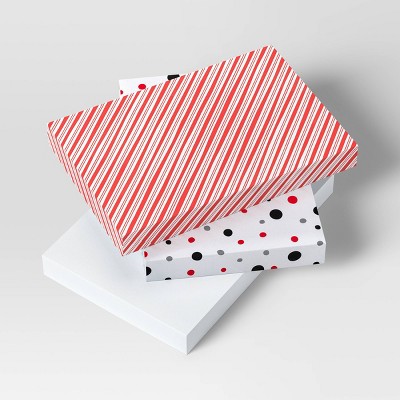 White And Gold Scatter Dot Gift Box, Large Square - Sugar Paper ...