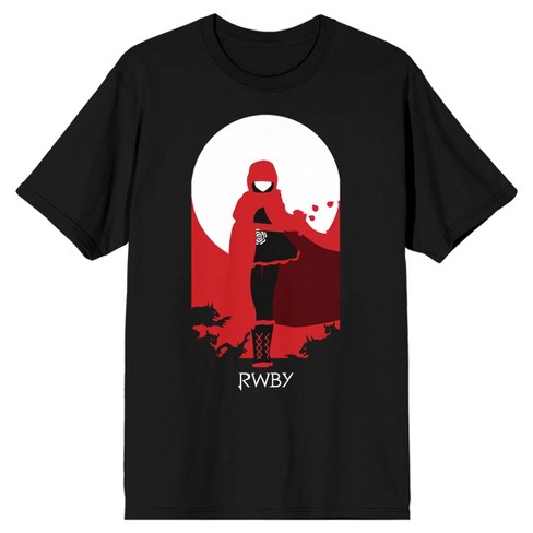 Rwby Team Ruby Men's Black T-shirt Tee Shirt : Target