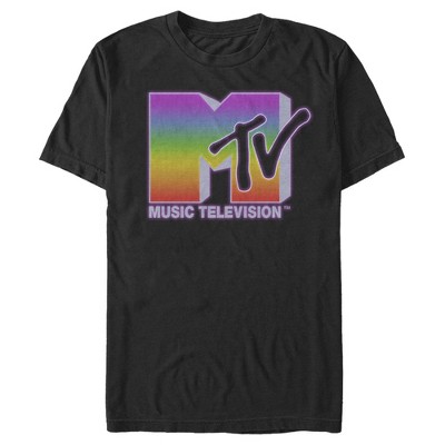 Men's Mtv Rainbow Static Logo T-shirt : Target