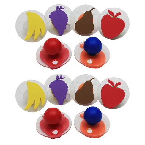 Ready 2 Learn Giant Fruit Stamps, 6 Per Pack, 2 Packs : Target