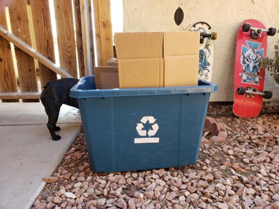 Gracious Living Medium Sized Plastic Curbside 17 Gallon Home Or Office ...