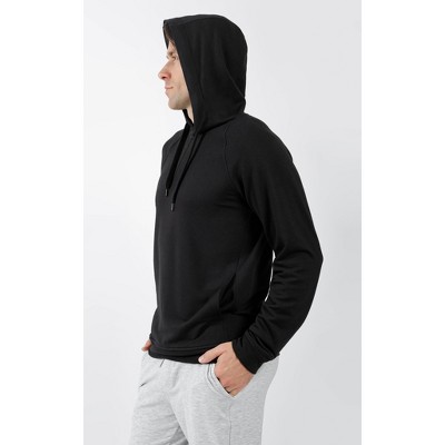 90 Degree By Reflex - Men's Brushed Hoodie With Side Pockets - Black ...