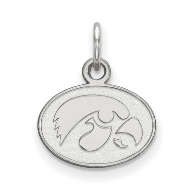 Black Bow Jewelry Sterling Silver Iowa Hawkeyes Ncaa Extra Small ...