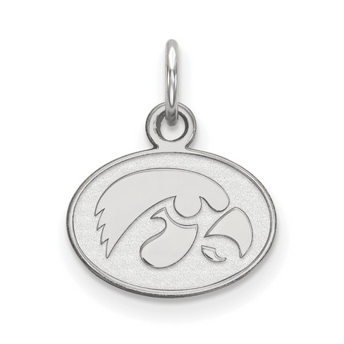 Black Bow Jewelry Sterling Silver Iowa Hawkeyes Ncaa Extra Small ...